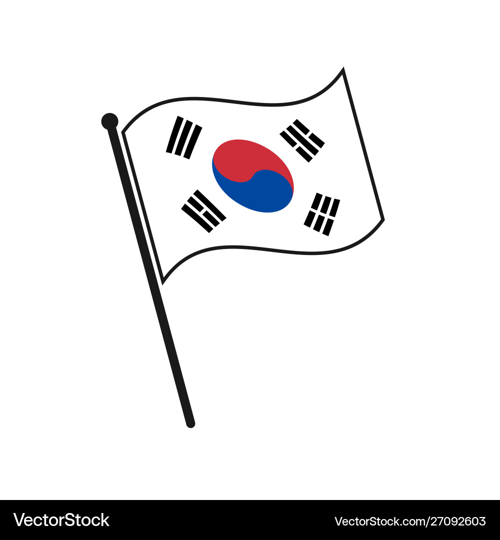 Simple flag isolated Royalty Free Vector Image