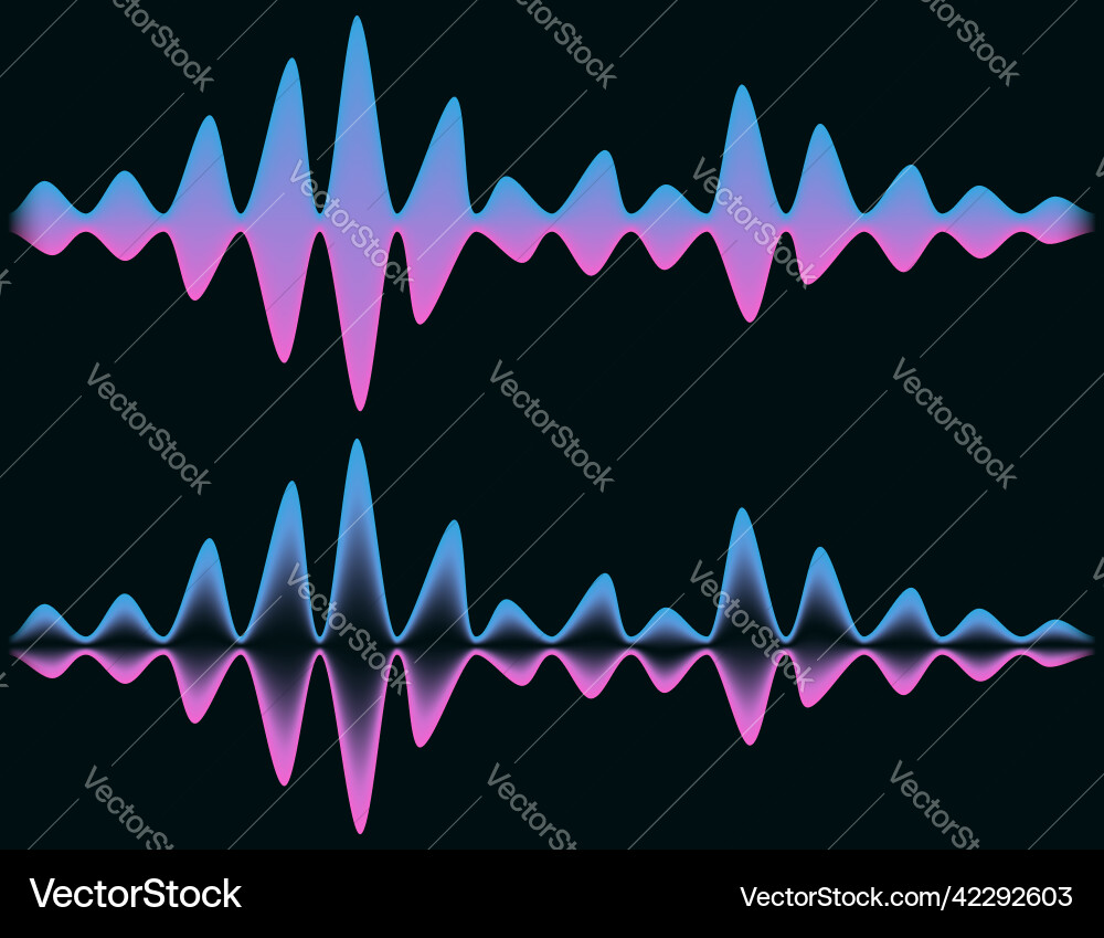 Speaking sound wave abstract motion sound waves Vector Image