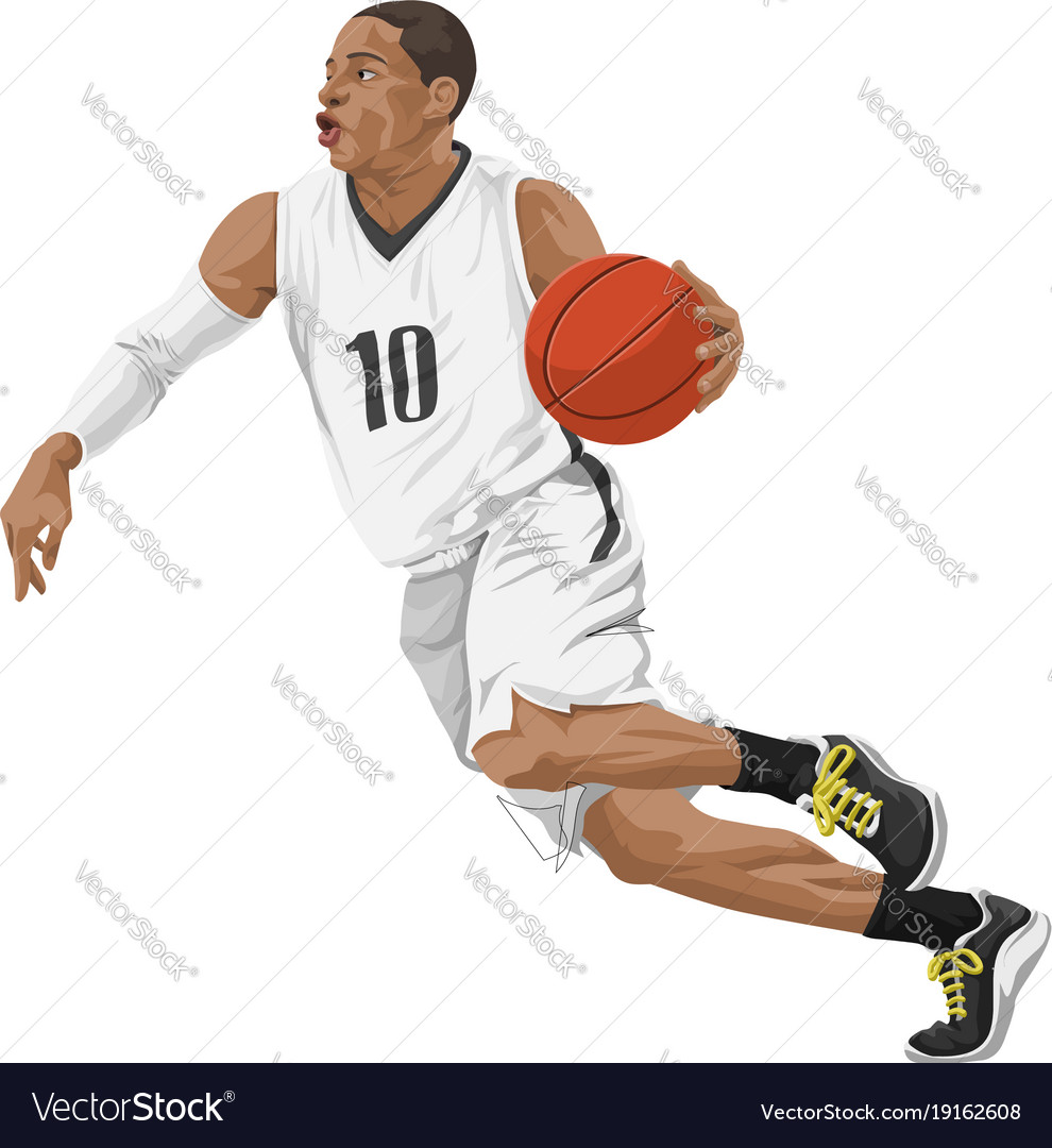 Basketball player Royalty Free Vector Image - VectorStock