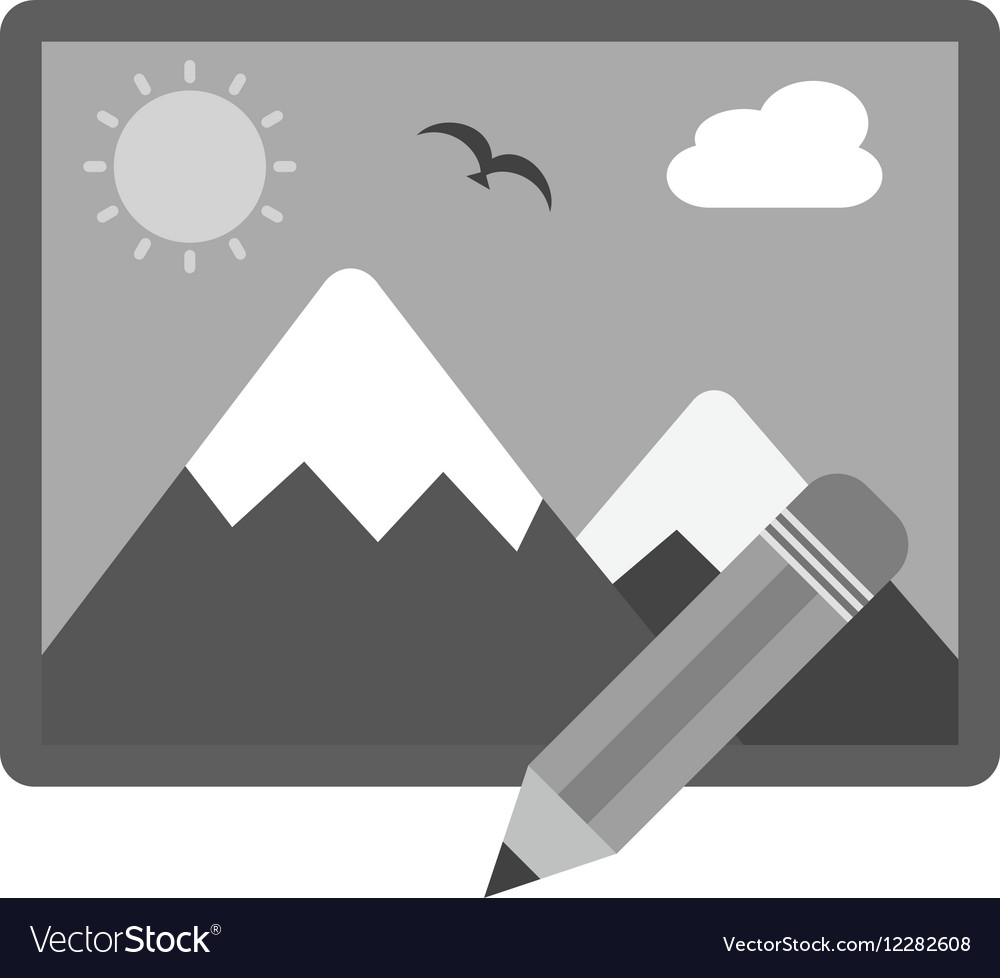 Edit image Royalty Free Vector Image - VectorStock