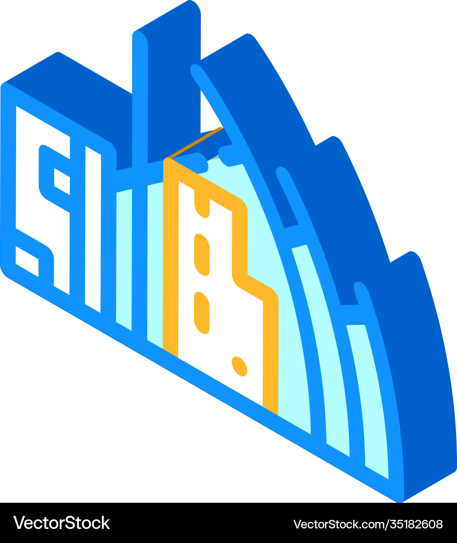 Jubilee church isometric icon Royalty Free Vector Image