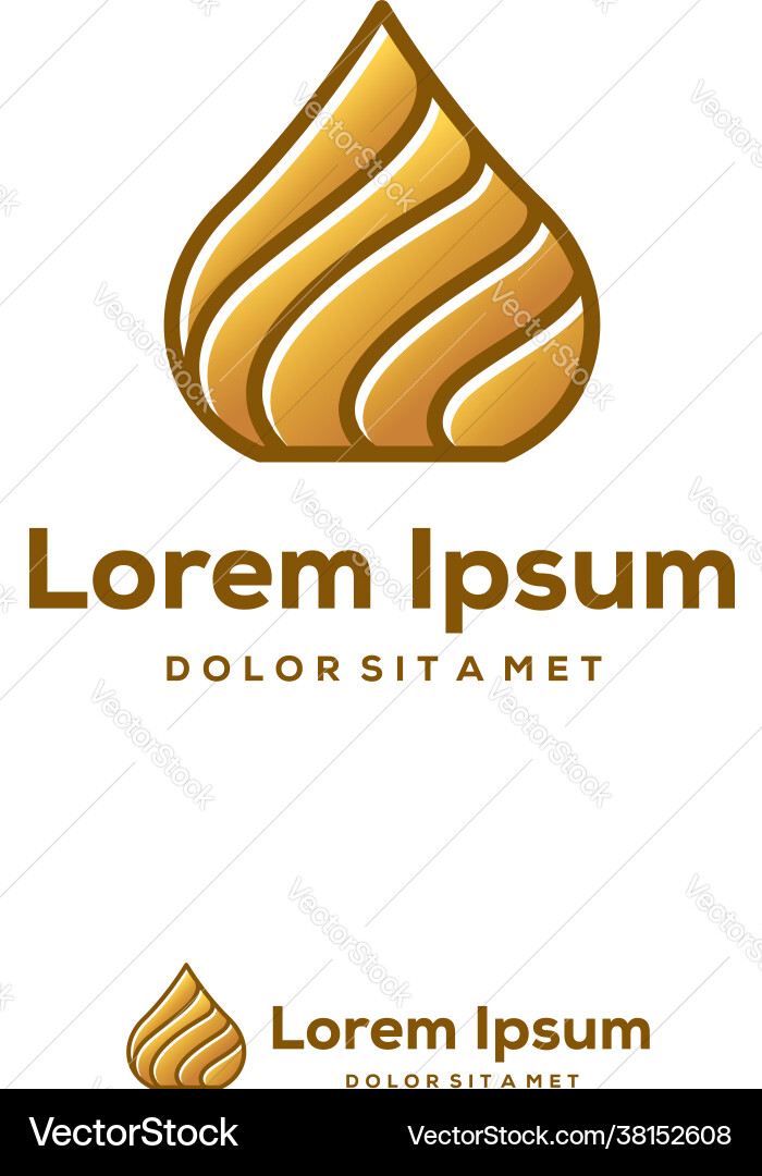 Luxury gold mosque logo template design islamic Vector Image