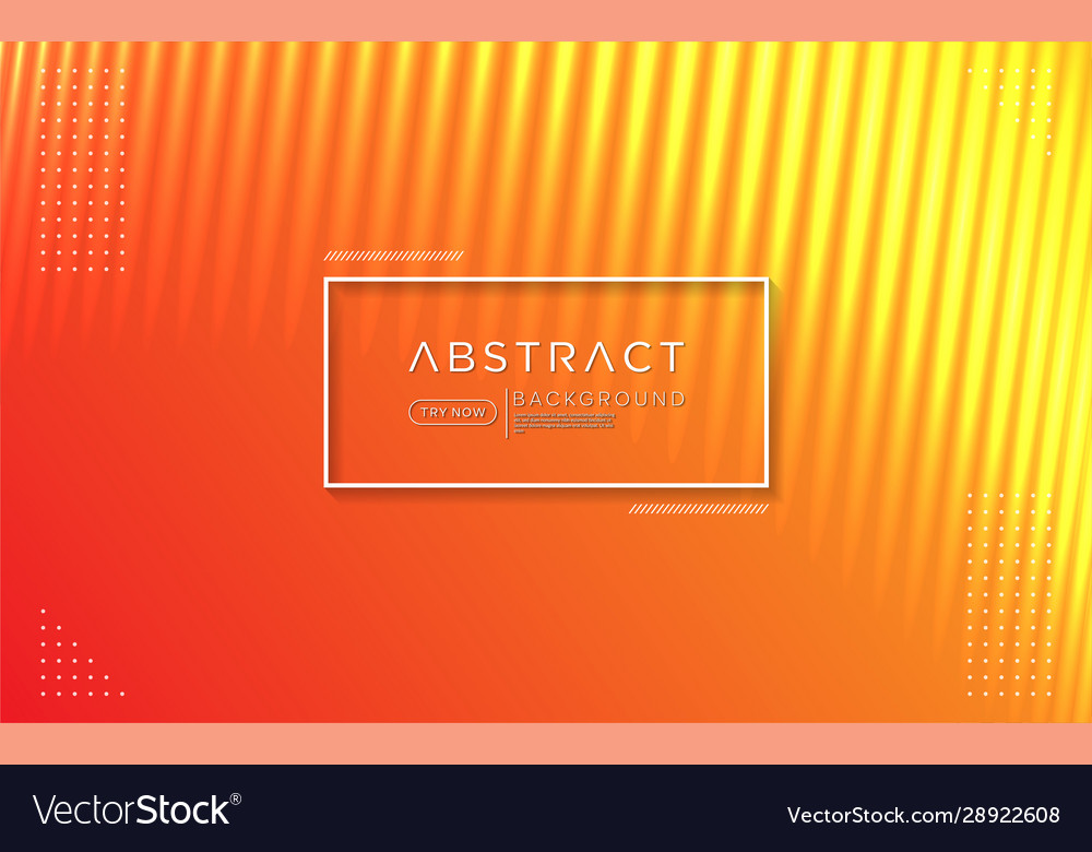 Modern gradient orange colorful background Vector Image