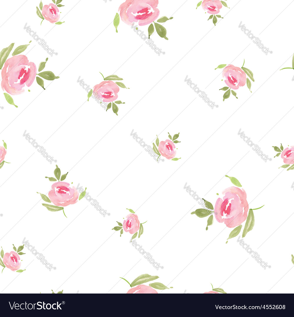 Seamless rose pattern Royalty Free Vector Image