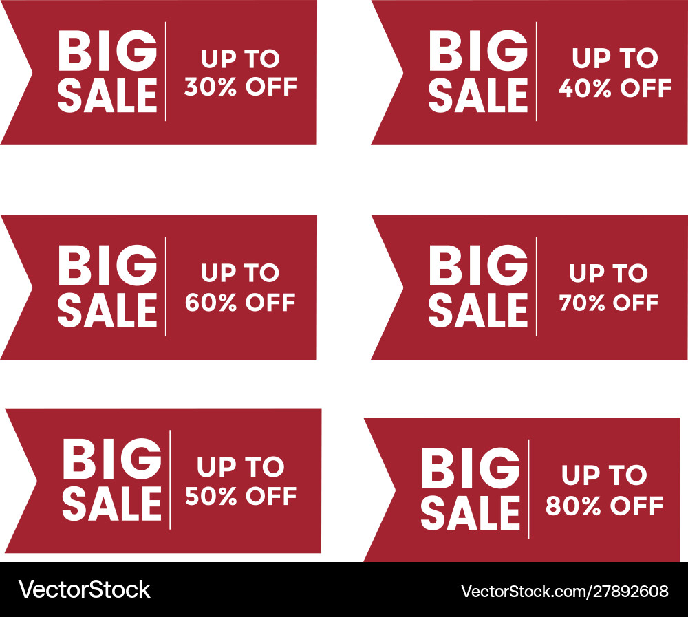 Set promotion badge icon logo Royalty Free Vector Image