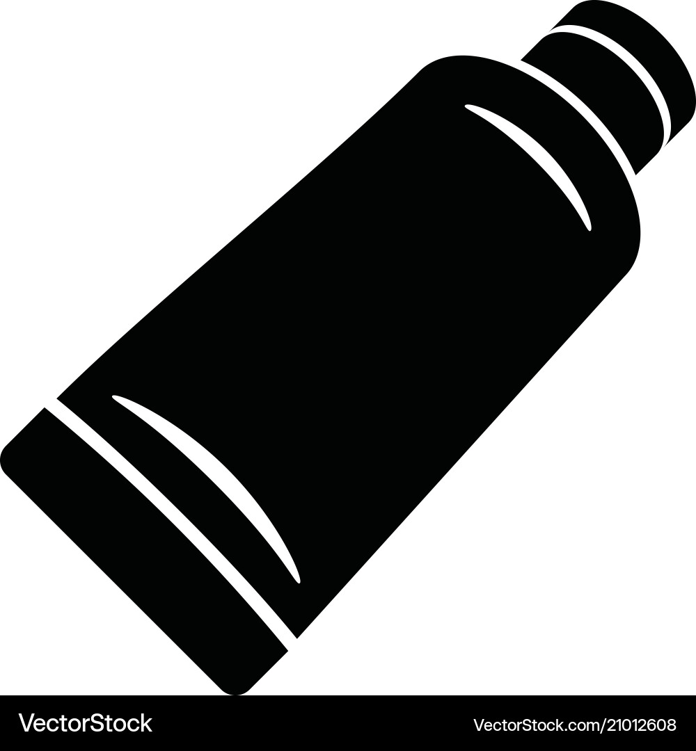 Tube container for cream icon simple style Vector Image