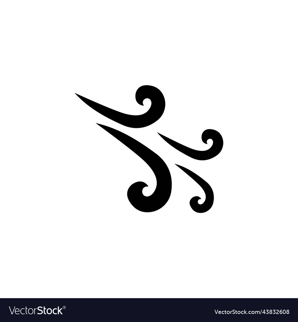 Wind logo Royalty Free Vector Image - VectorStock