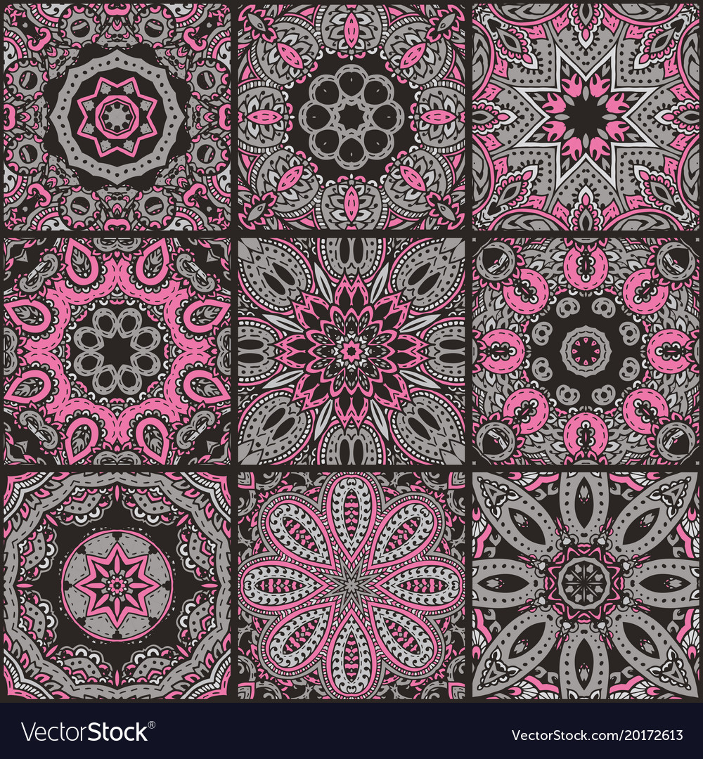 Abstract Patchwork Seamless Pattern Royalty Free Vector