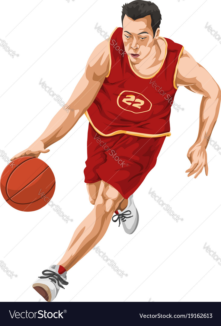 Basketball player Royalty Free Vector Image - VectorStock
