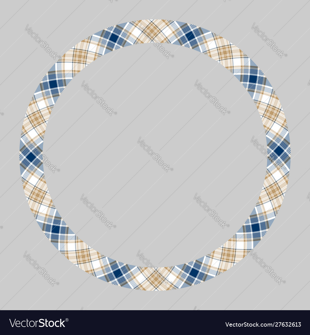 Circle borders and frames round border pattern Vector Image