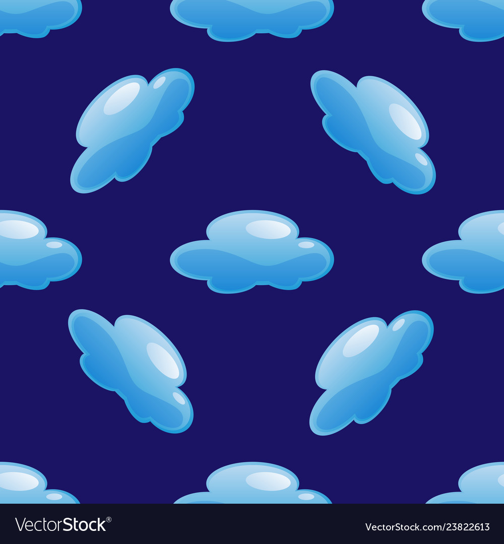 Cloud seamless pattern Royalty Free Vector Image