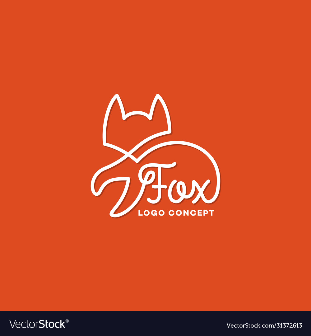 Fox logo Royalty Free Vector Image - VectorStock
