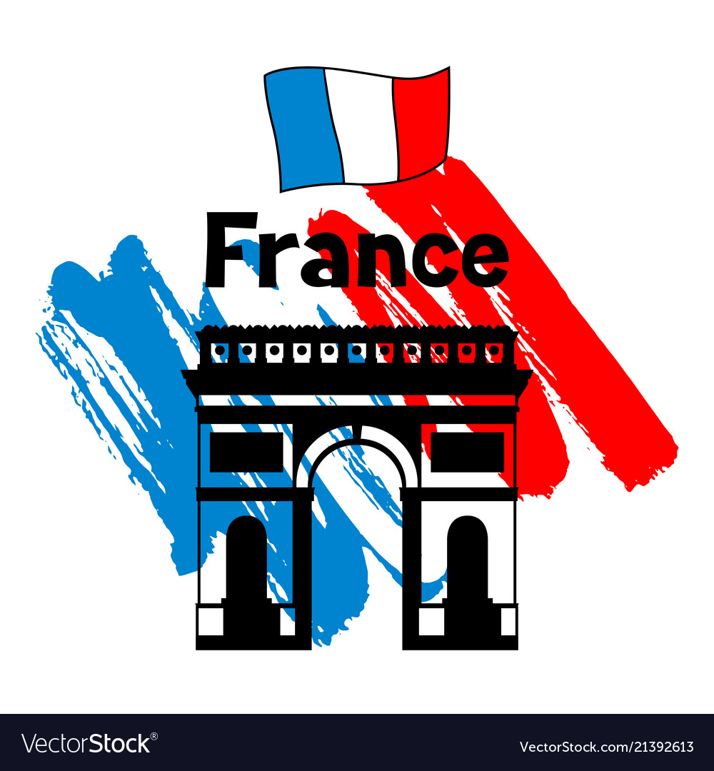 France background design Royalty Free Vector Image