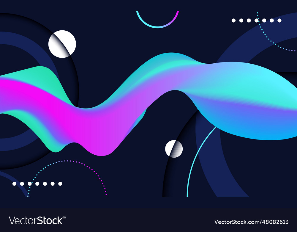 Gradient liquid abstract background Royalty Free Vector