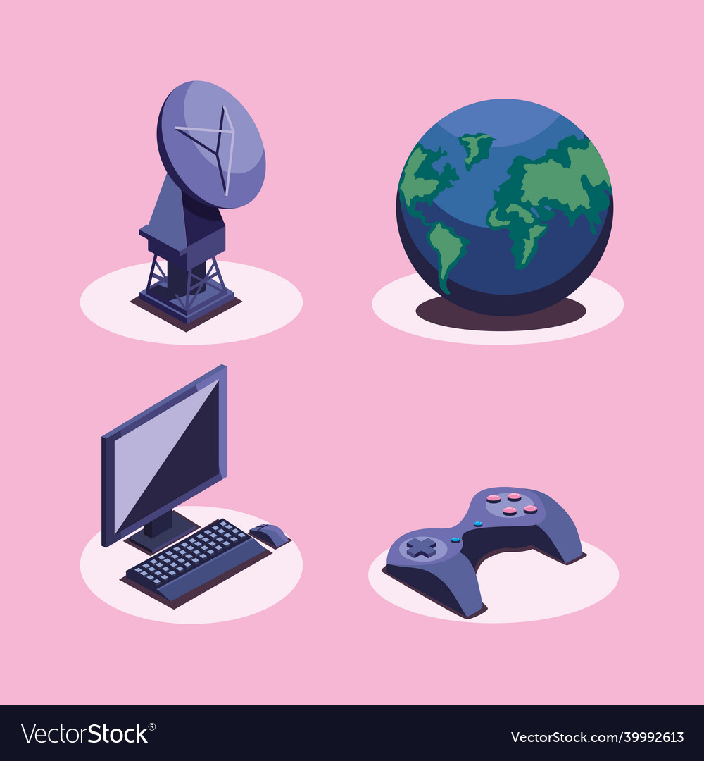 Nice connection items Royalty Free Vector Image