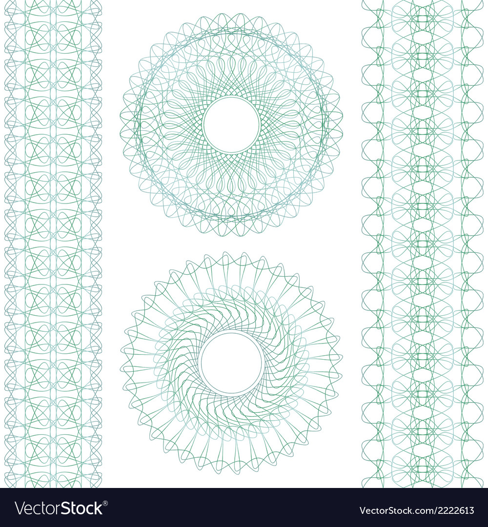 The elements guilloche Royalty Free Vector Image