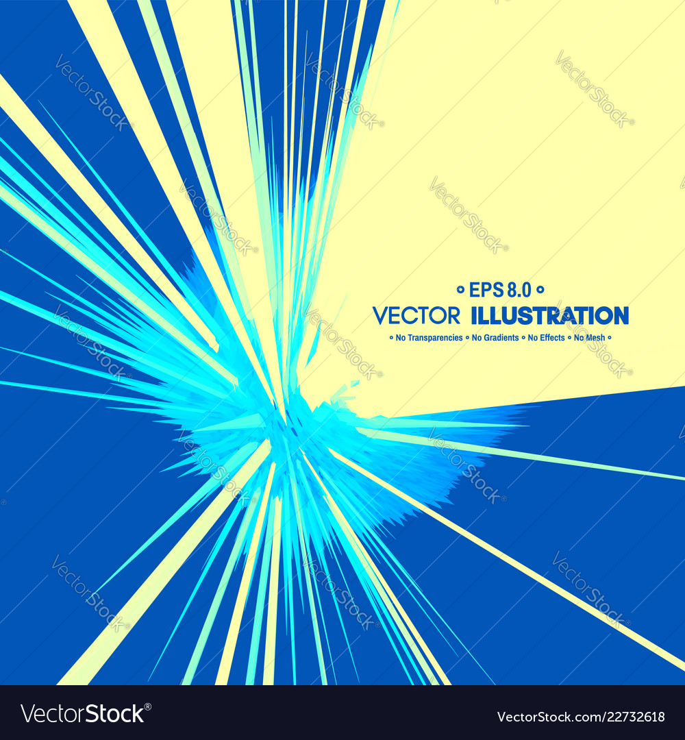 Background exploding rays dynamic effect Vector Image
