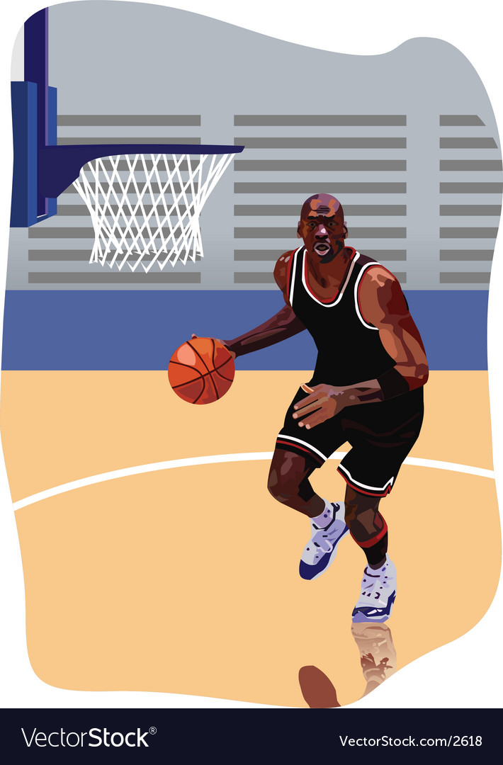 Basketball player Royalty Free Vector Image - VectorStock