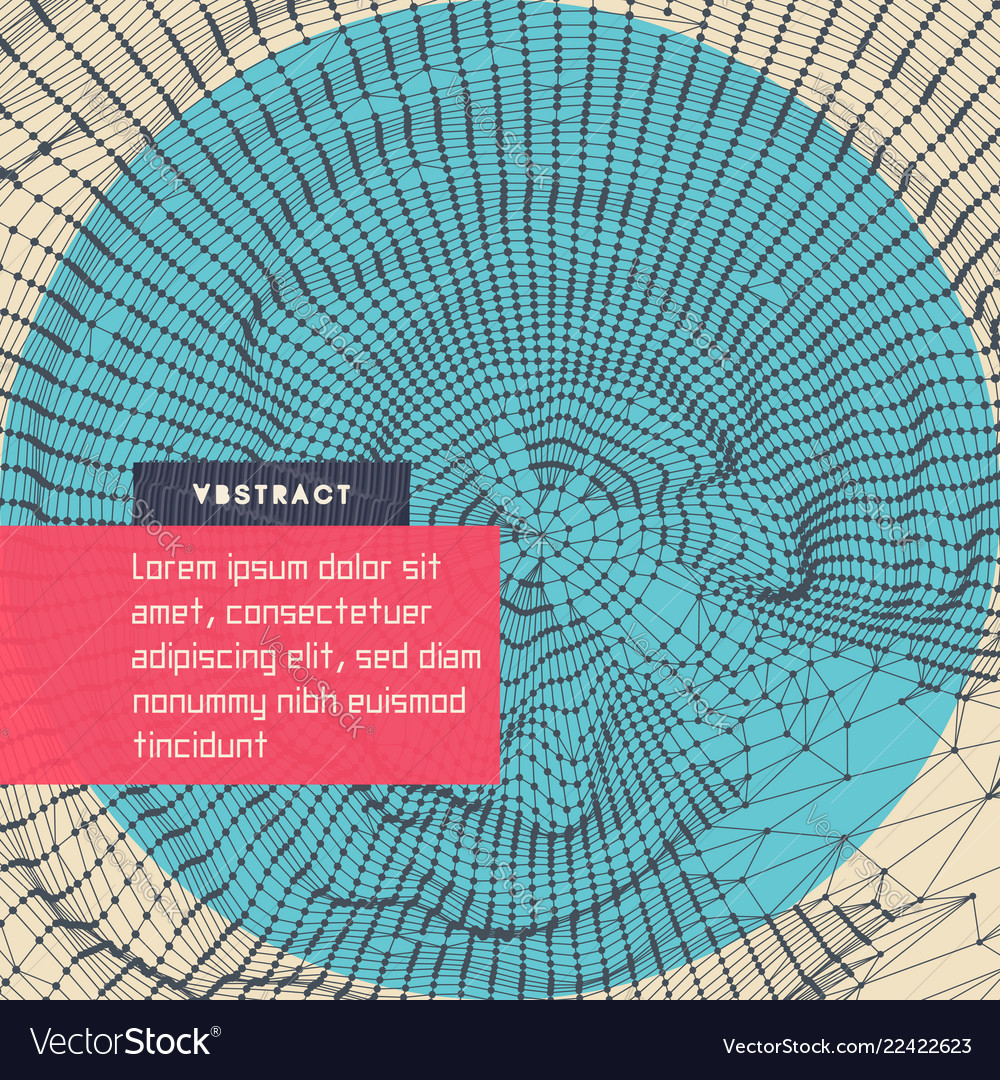 Abstract background cover design template 3d grid Vector Image