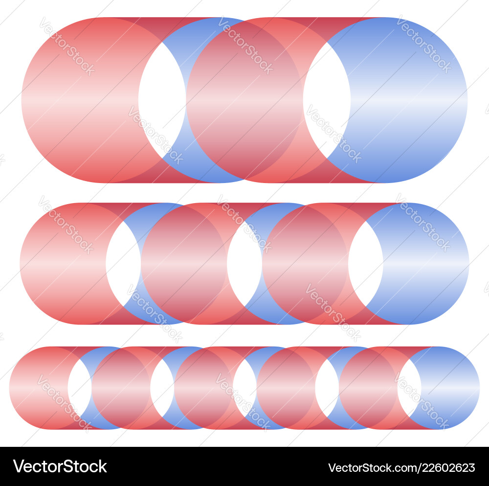 Abstract sting strand shapes in different lengths Vector Image