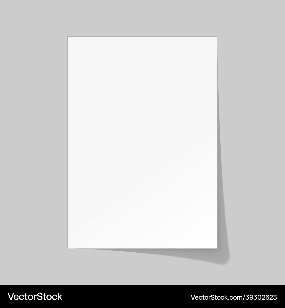 Blank a4 paper template brochure mockup Royalty Free Vector