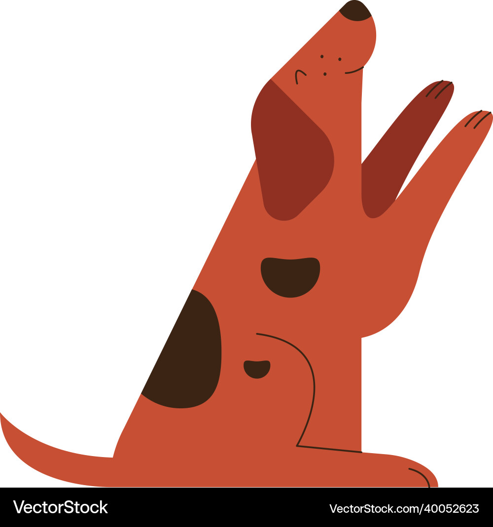 Cute little dog pet Royalty Free Vector Image - VectorStock