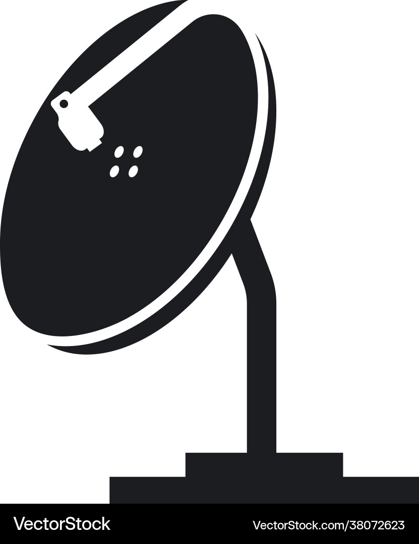 Parabolic satellite tv icon design Royalty Free Vector Image