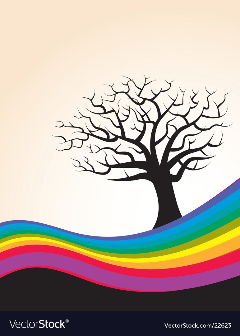 Rainbow Tree Clip Art