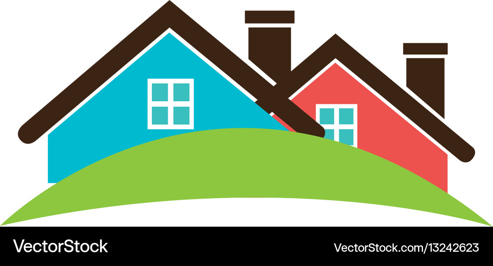 Real estate house icon Royalty Free Vector Image