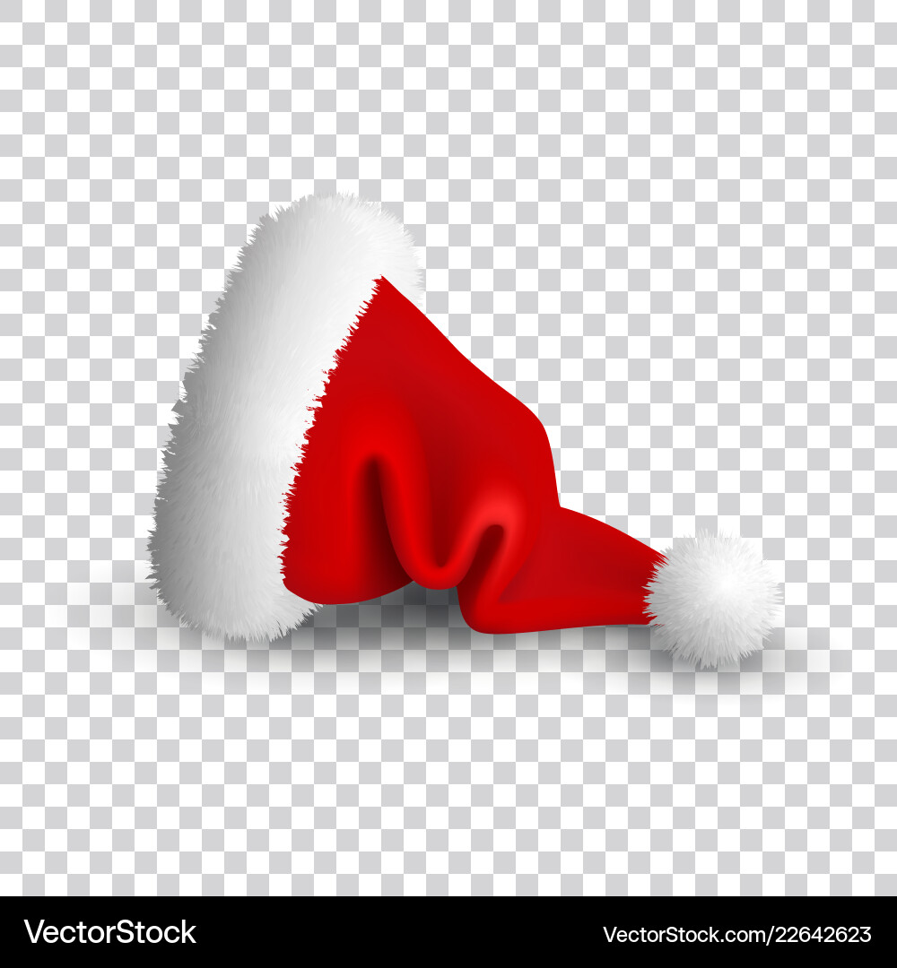 Santa claus hat isolated on transparent background