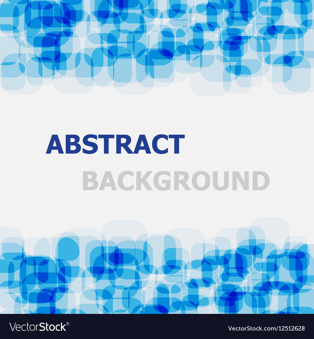 Abstract blue rounded rectangle overlapping Vector Image