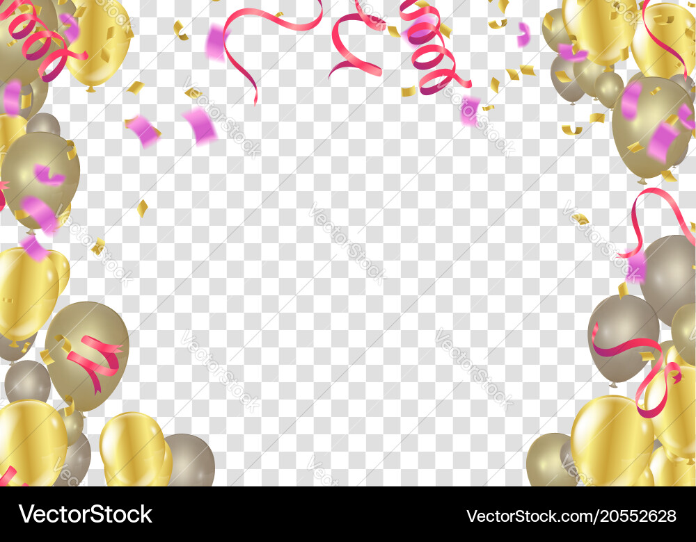 Balloon banner template abstract colorful Vector Image