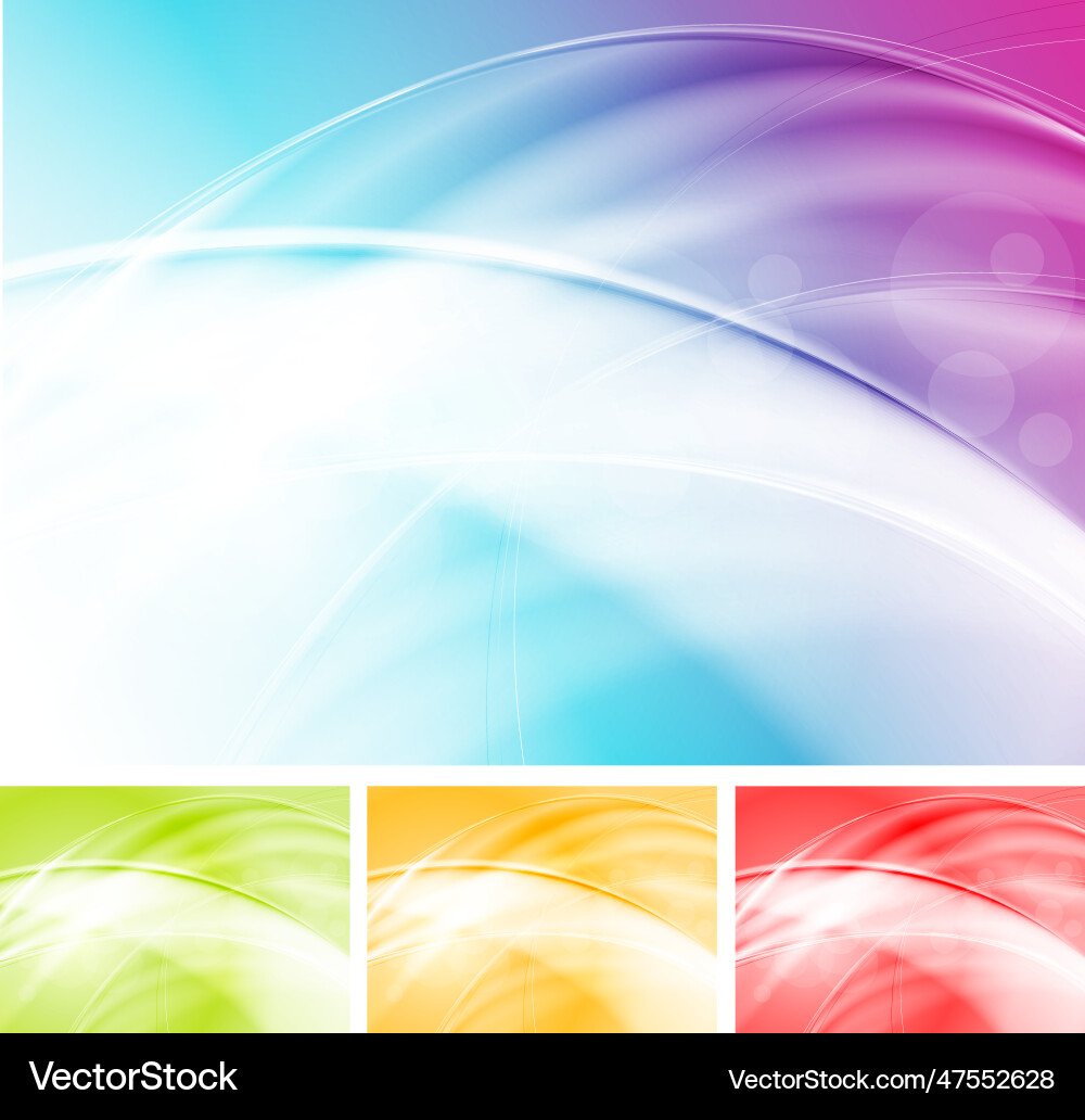 Colourful waves abstract design Royalty Free Vector Image