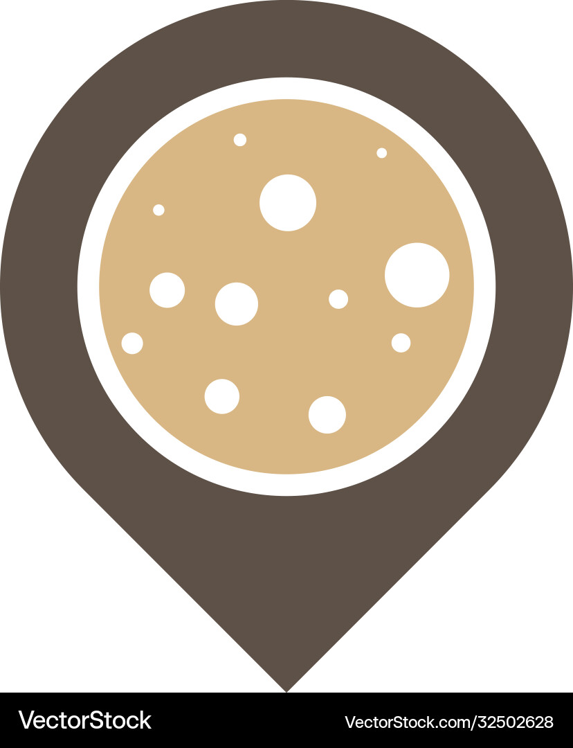 Cookies point logo design template icon symbol Vector Image