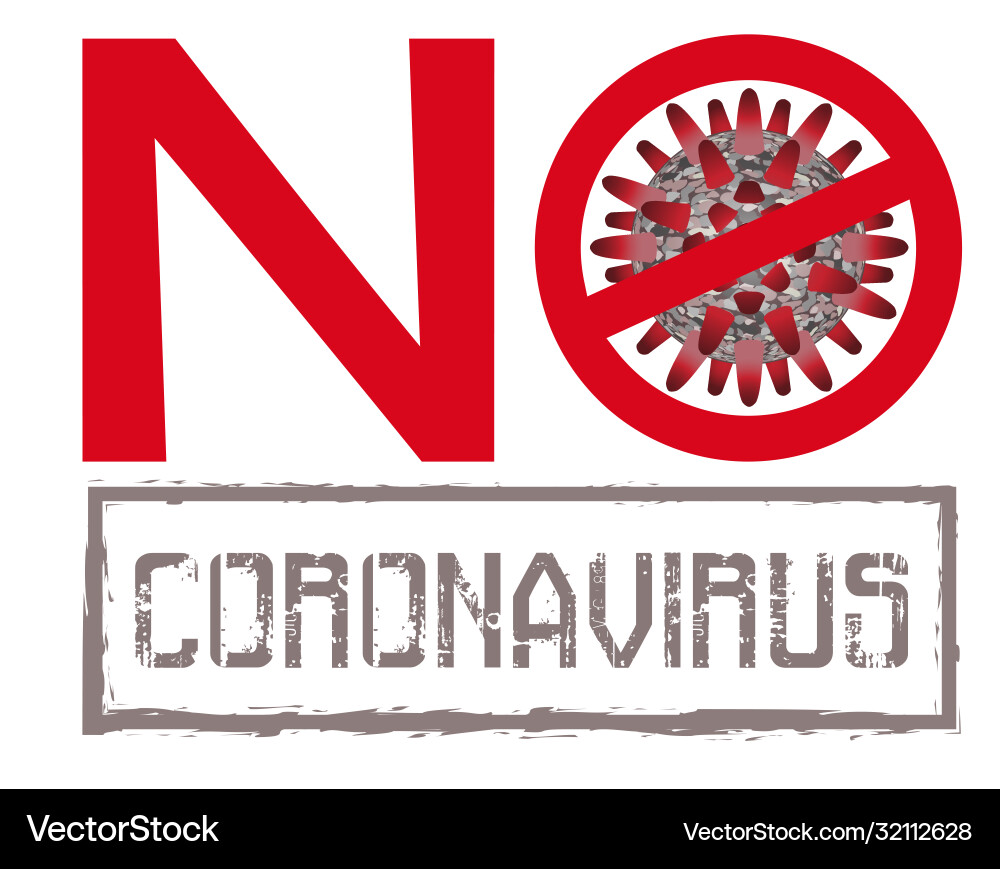 No coronavirus set Royalty Free Vector Image - VectorStock