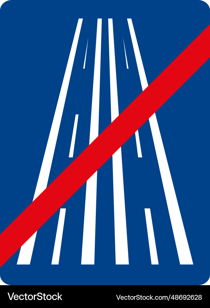 Obligation rectangular blue traffic Royalty Free Vector