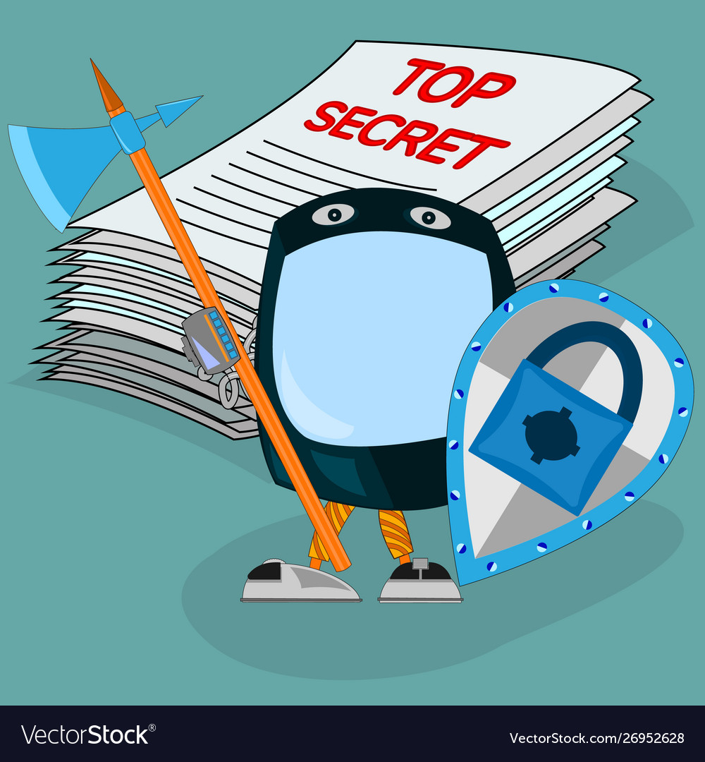 Security software protect data in computer Vector Image