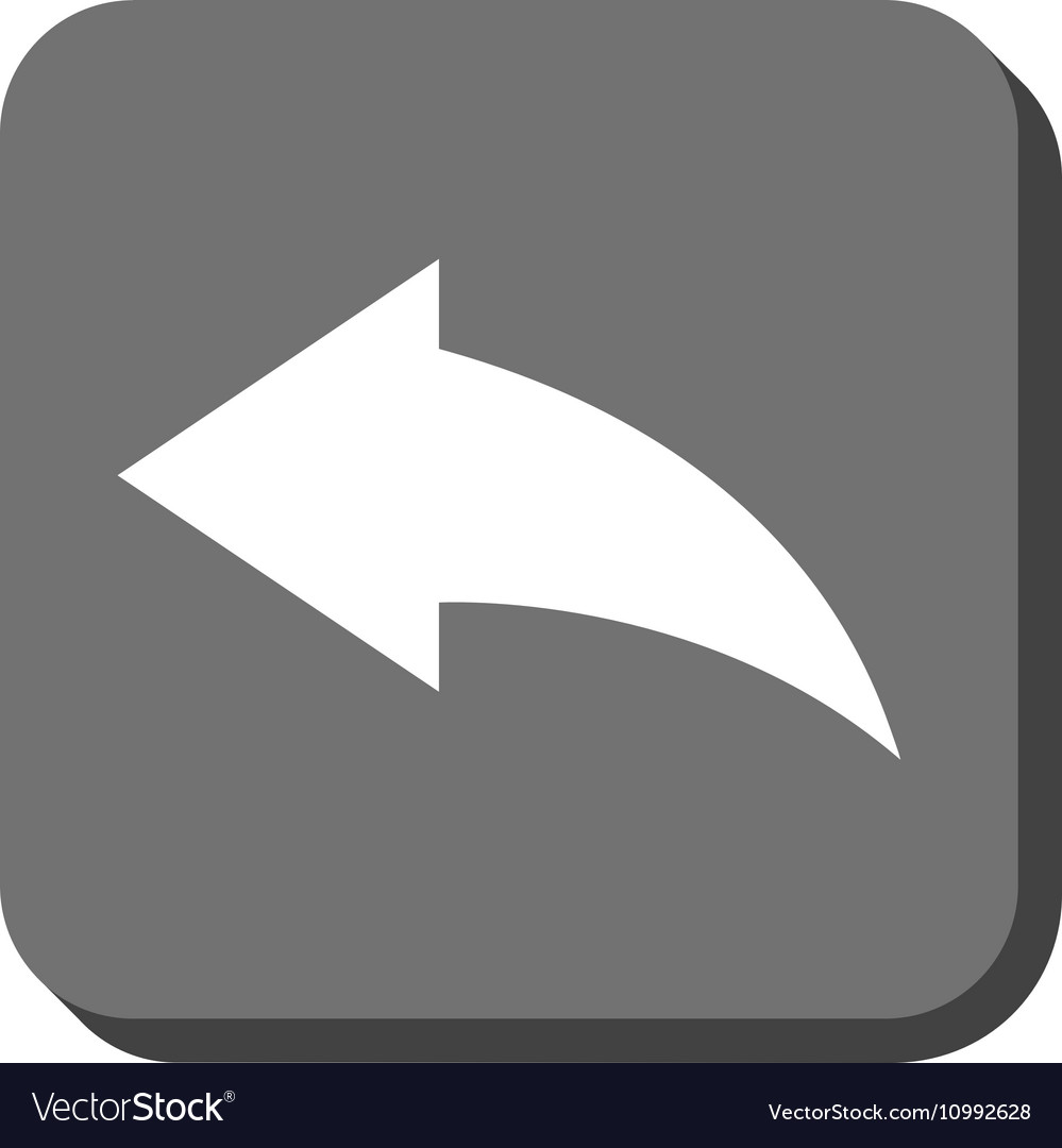 Undo rounded square icon Royalty Free Vector Image