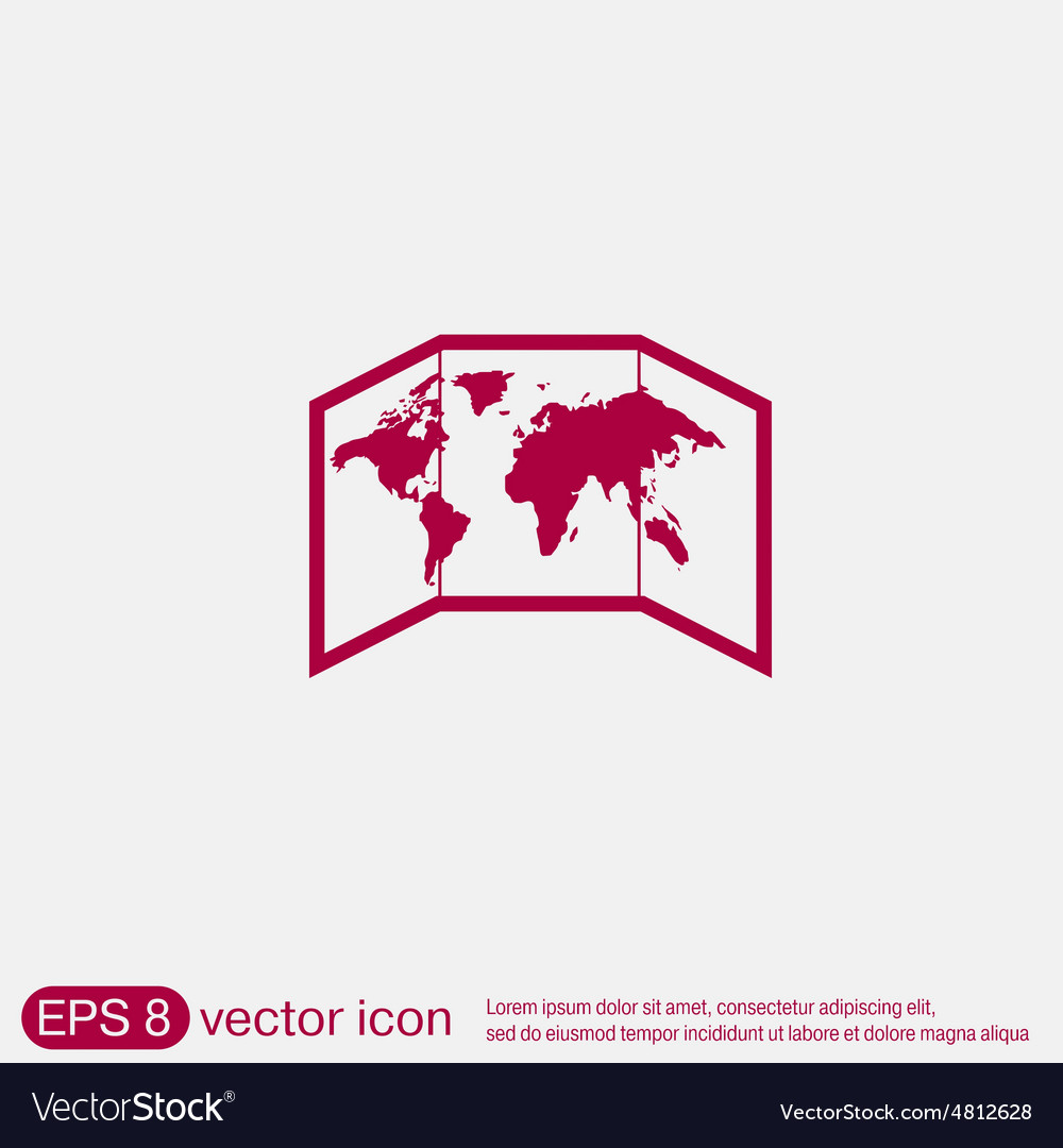 World map-countries Royalty Free Vector Image - VectorStock