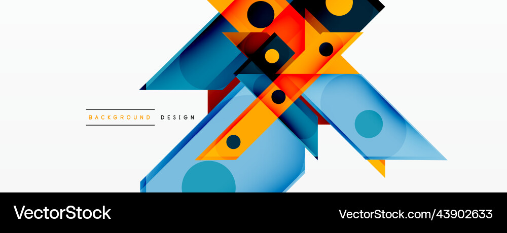 Color overlapping stripes background colorful Vector Image