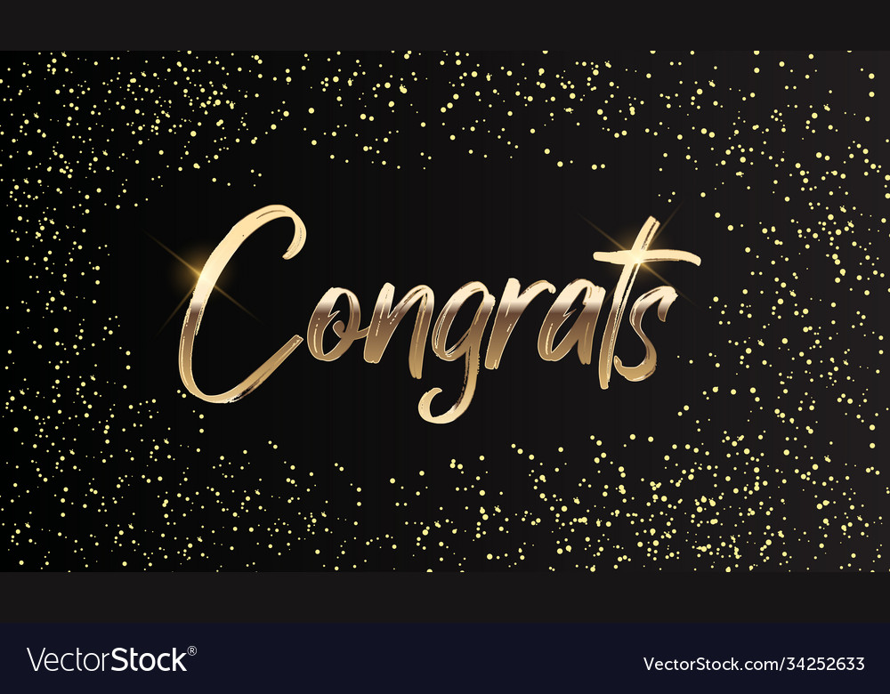 Congratulations abstract design template Vector Image