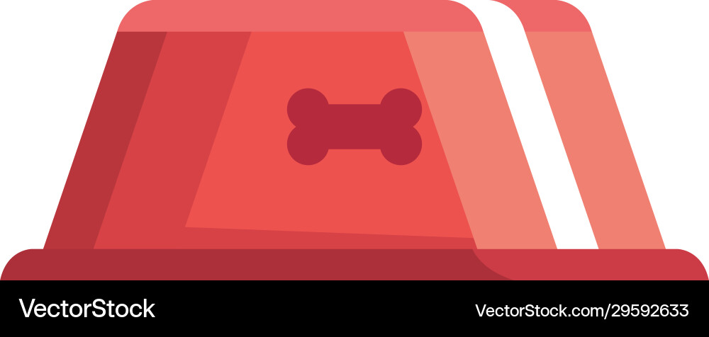 Dish for pet isolated icon Royalty Free Vector Image