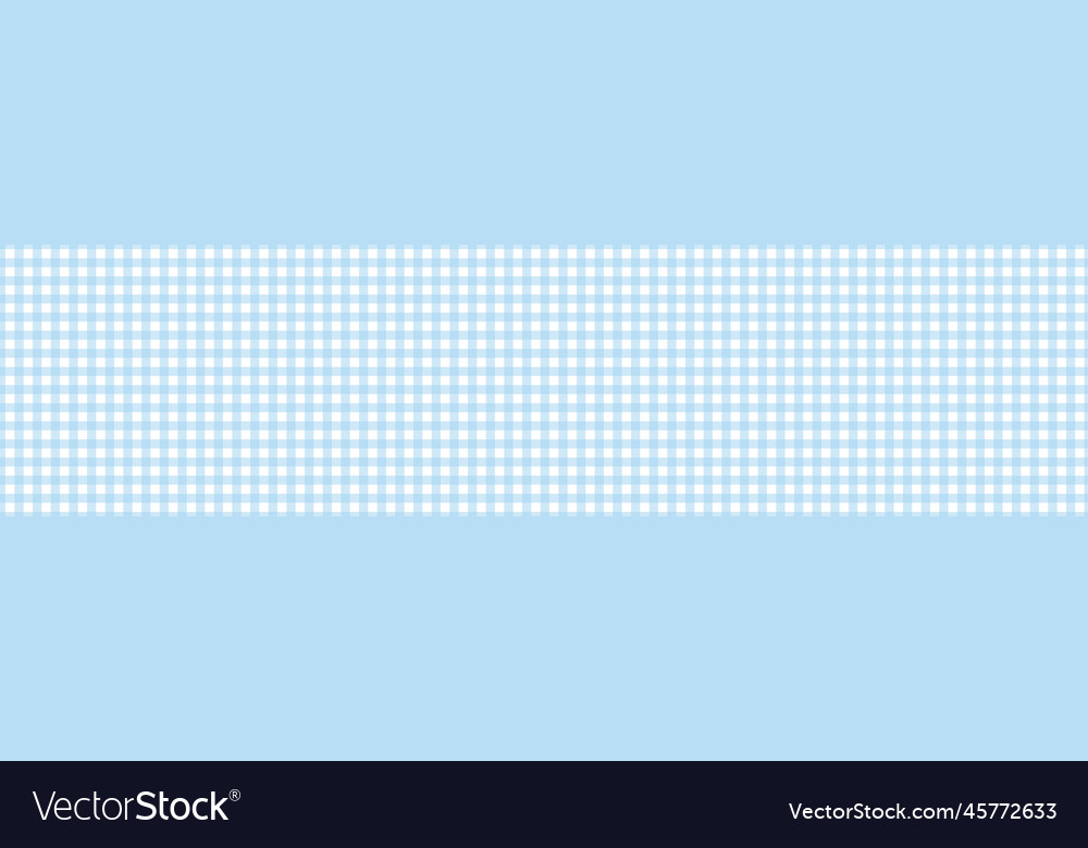 Gingham blue picnic pattern tablecloth for easter Vector Image