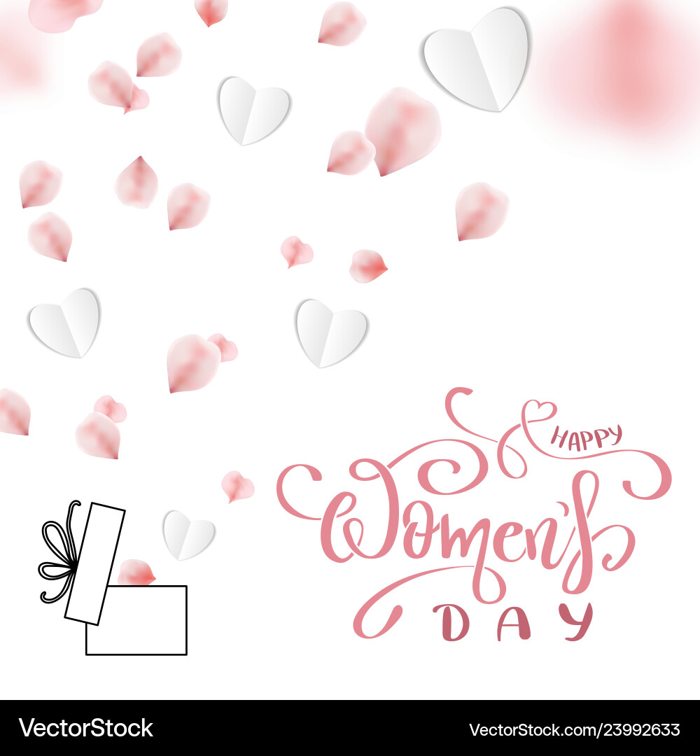 Happy womens day banner Royalty Free Vector Image
