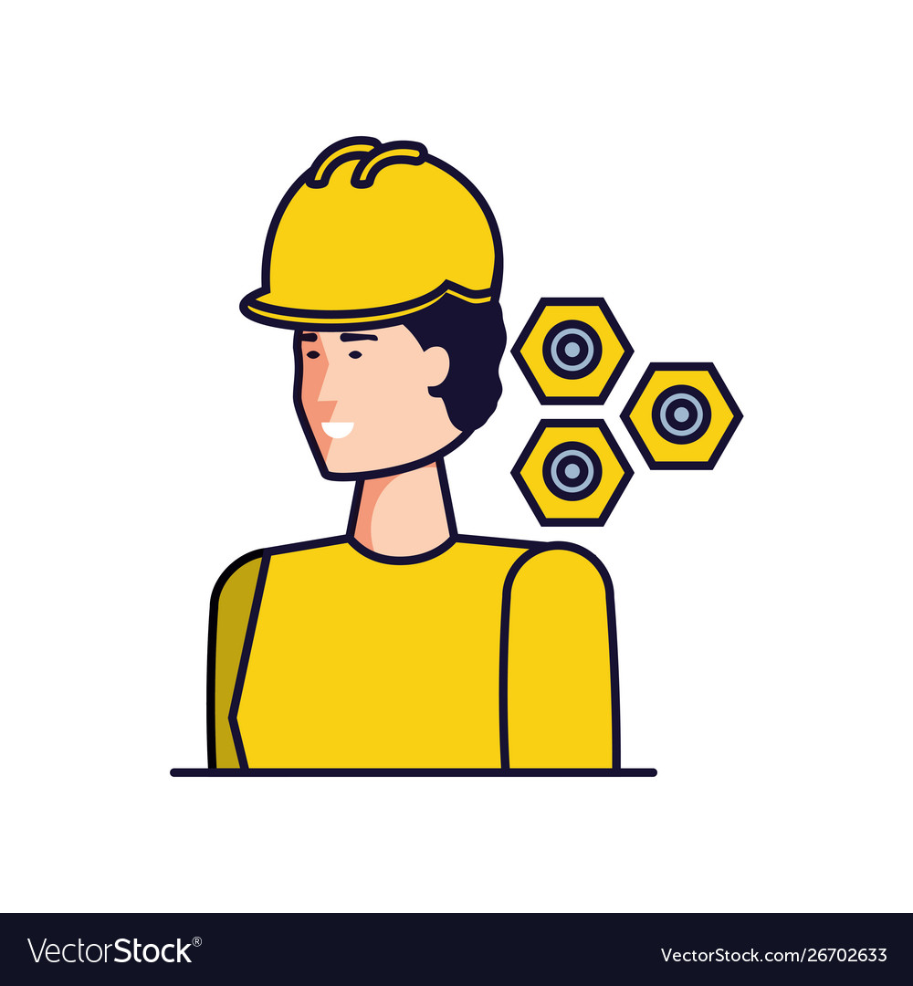 Isolated avatar professional worker design Vector Image