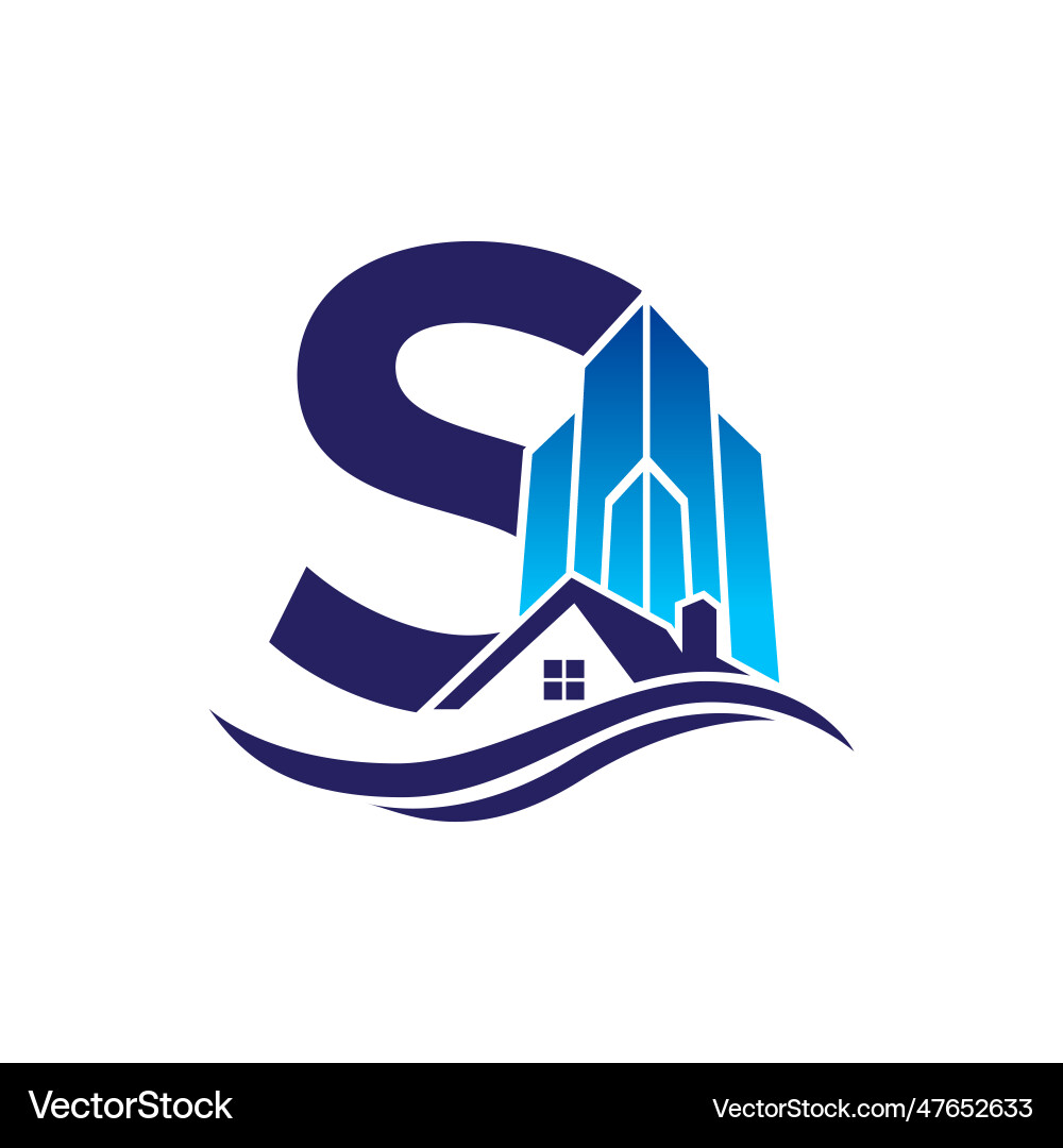 Letter s logo template colorful letter s Vector Image