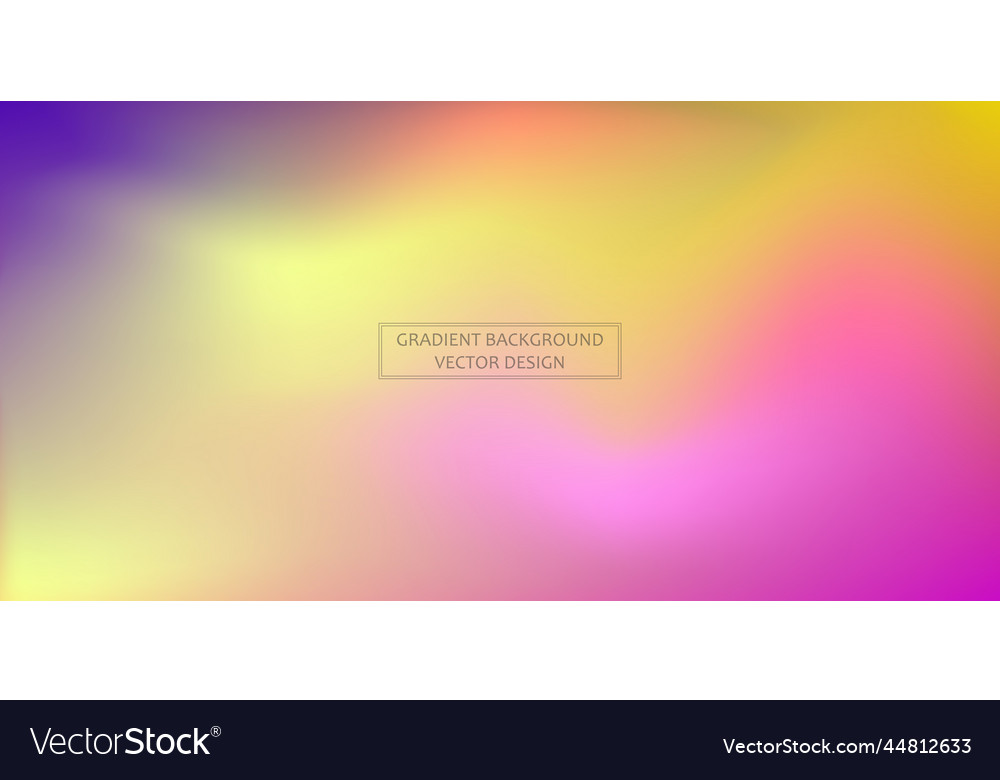 Panoramic web template multicolor gradient Vector Image
