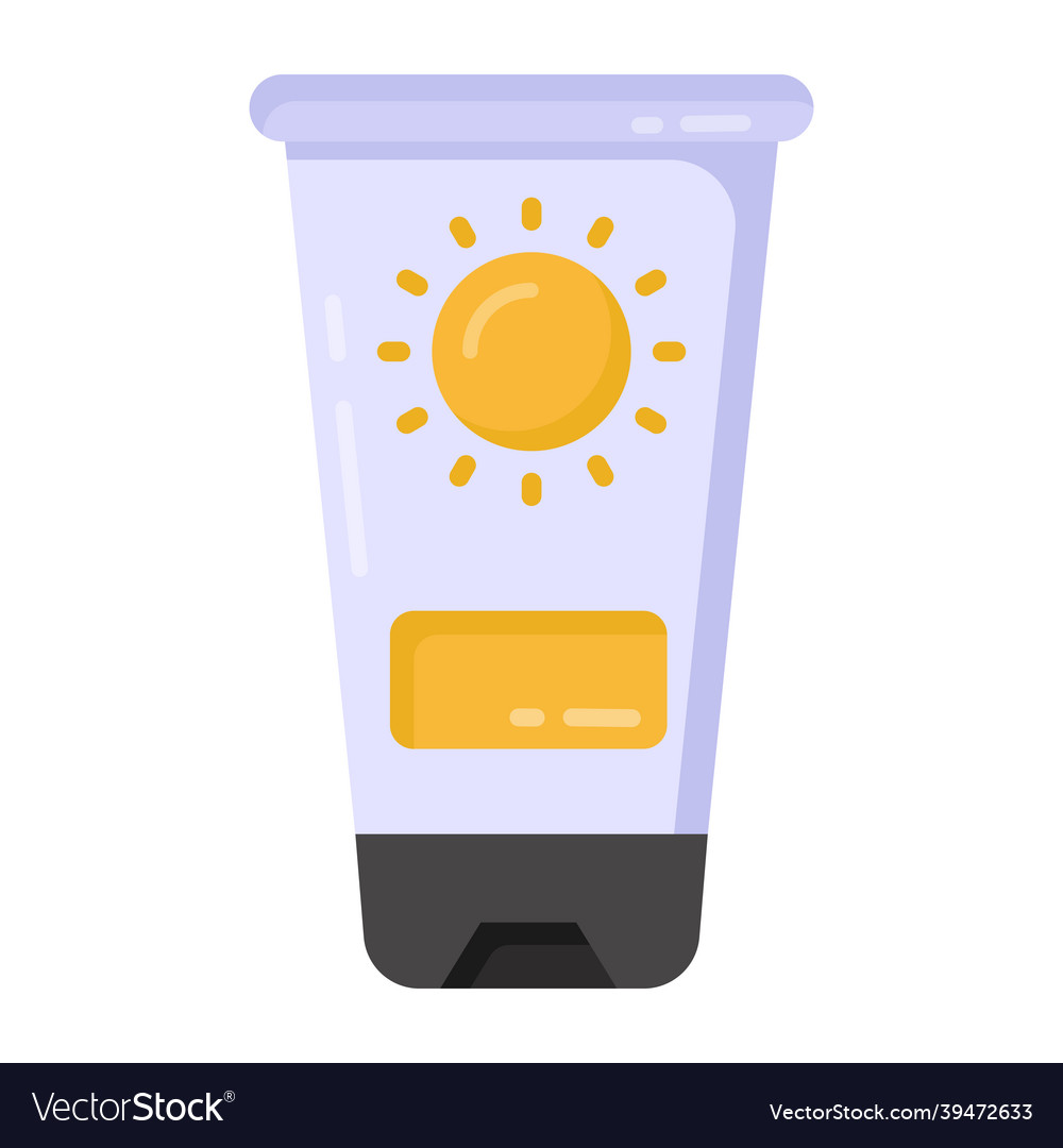 Sunblock Royalty Free Vector Image - VectorStock