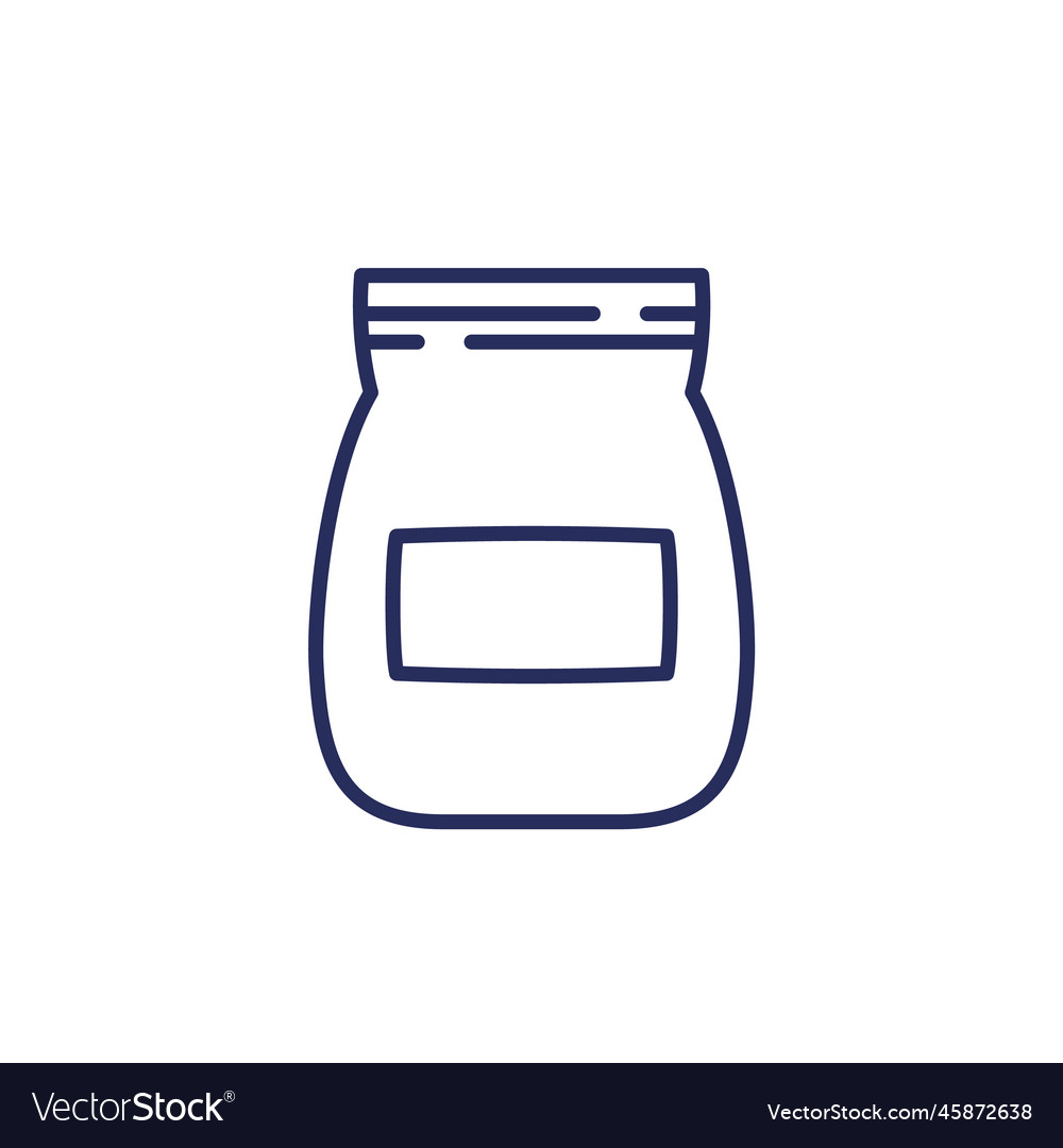 Cement bag line icon on white Royalty Free Vector Image Cement bag line icon on white Royalty Free Vector Image