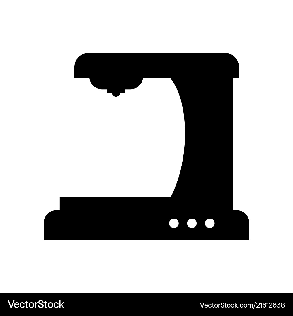 Coffee machine sign filled black icon Royalty Free Vector